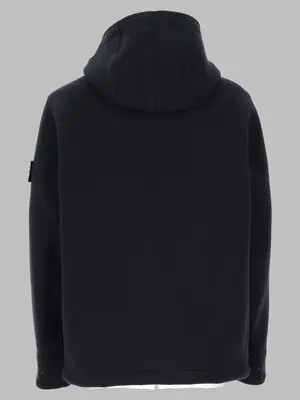Stone Island Parka In Lana E Cashmere