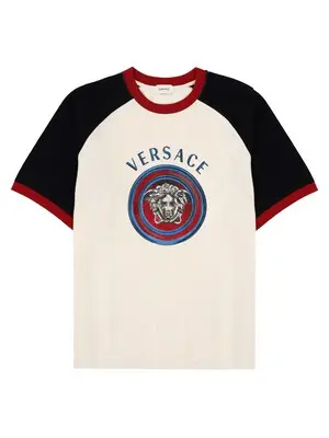 Versace T-shirt Con Logo E Medusa - Multicolour