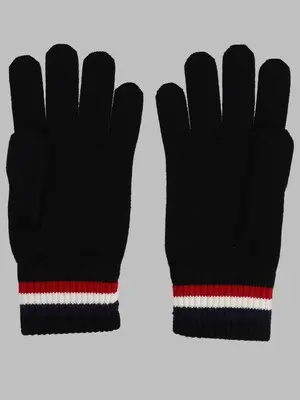 Moncler Guanti In Lana Con Logo