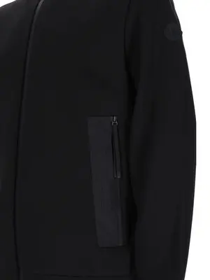 Moncler Felpa In Cotone Con Zip E Cappuccio
