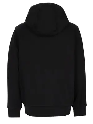 Moncler Felpa In Cotone Con Zip E Cappuccio