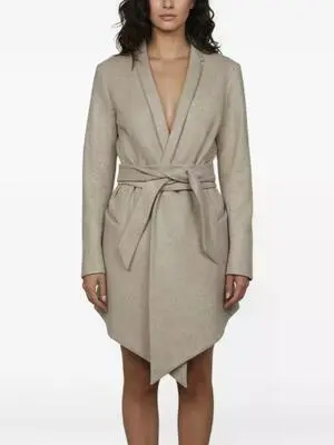 Max Mara Belted Asymmetric Coat