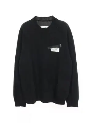 MAISON MARGIELA Patch-detail Knit Sweater - Black