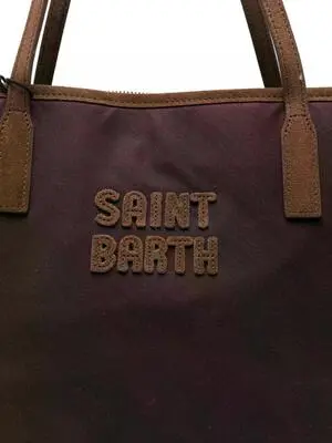 MC2 SAINT BARTH Medium City Logo-patch Tote Bag