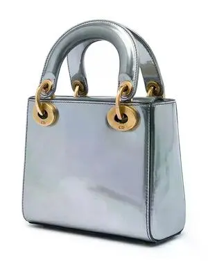 Dior 2018 Mini Metallic Patent Lady Satchel