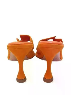 AQUAZZURA Cutout Suede Mules