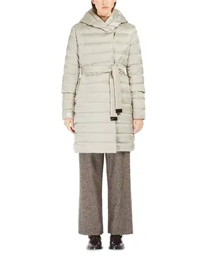 Max Mara Novef Water Repellent Reversible Down Coat - Light