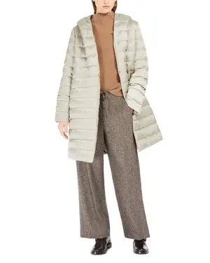 Max Mara Novef Water Repellent Reversible Down Coat - Light