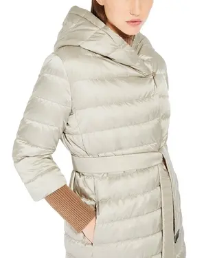 Max Mara Novef Water Repellent Reversible Down Coat - Light