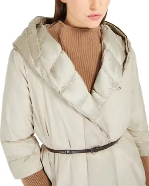 Max Mara Novef Water Repellent Reversible Down Coat - Light