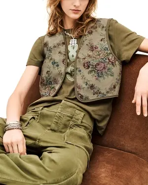 Ba&sh Raven Cropped Vest