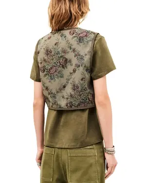 Ba&sh Raven Cropped Vest