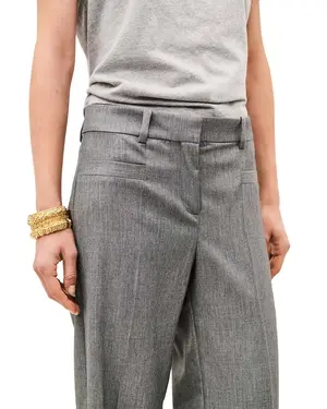 Ba&sh Cistachio Mid Rise Wide Leg Pants