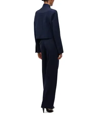 Pinko Morasca Mandarin Collar Studded Jacket