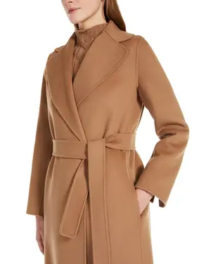 Max Mara Poldo Wool Belted Wrap Coat