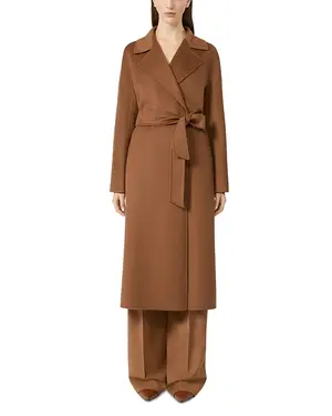 Max Mara Mstcles Wool, Silk & Cashmere Blend Robe Coat