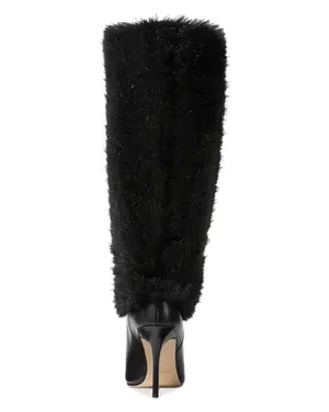 Michael Kors Dawn Faux Shearling & Leather Knee High Boots