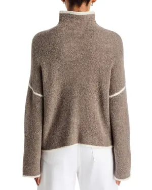 A.REN A. Ren Brienne Oversized Mock Neck Sweater