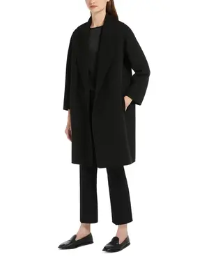 Max Mara Messi Wool Shawl Collar Robe Coat