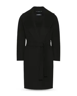 Max Mara Messi Wool Shawl Collar Robe Coat