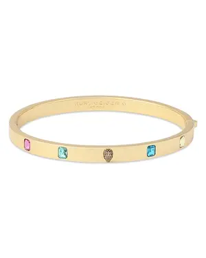 Kurt Geiger Signature Eagle Stone Bangle Bracelet - Multi/gold