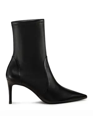 STUART WEITZMAN Power 75 Zip Booties - Black