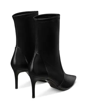 STUART WEITZMAN Power 75 Zip Booties - Black