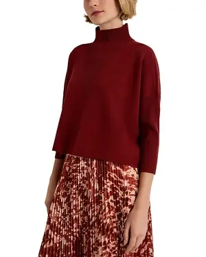 MARIE OLIVER Claudie Mock Neck Loose Fit Sweater