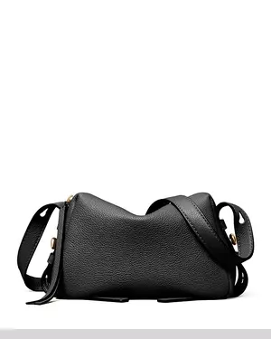 Tory Burch Romy Soft Leather Crossbody - Black