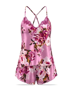 IN BLOOM BY JONQUIL Stretch Satin Cami Short Pajama Set