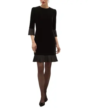 HOBBS LONDON Petites Ashley Velvet Mini Dress