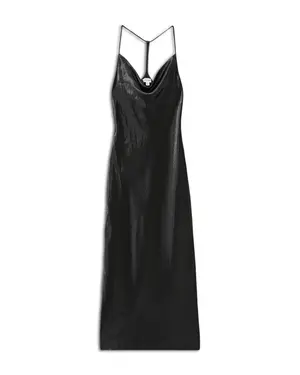 REISS Hammered Satin Slip Dress