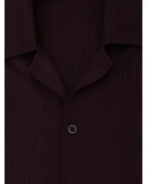 REISS Ando Jacquard Knit Camp Shirt