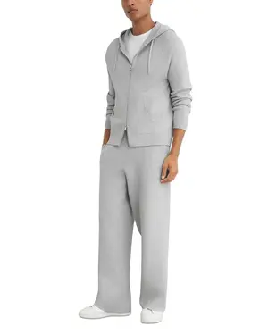 REISS Manchester Full Zip Milano Knit Hoodie