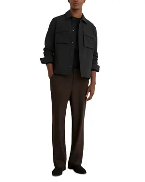 REISS Divide Technical Fleece Overshirt