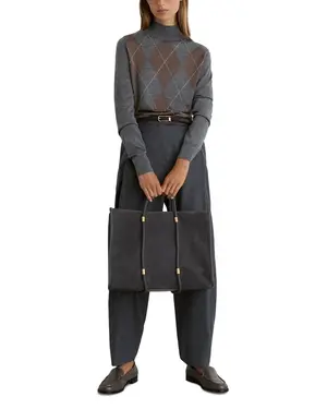 REISS Sage Wool Argyle Sweater