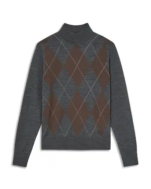 REISS Sage Wool Argyle Sweater