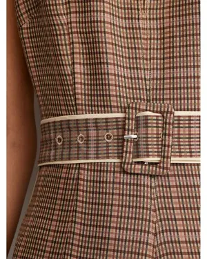 REISS Sammie Belted Midi Dress