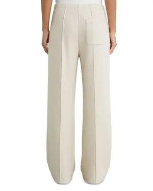 REISS Layla Pintucked Wide Leg Sweatpants