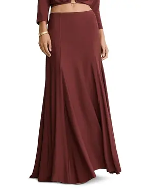 REISS Stretch Jersey Maxi Skirt