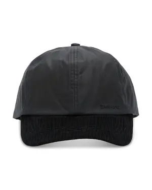 Barbour Beadnell Waxed Cotton Embroidered Cap - Navy