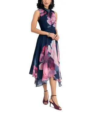PHASE EIGHT Lucinda Handkerchief Hem Midi Dress