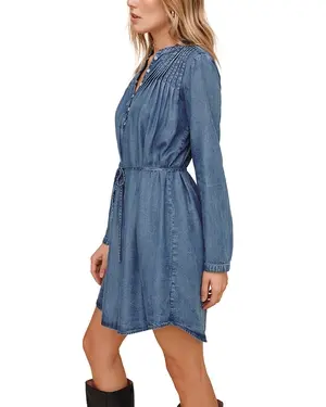 Bella Dahl Pintuck Chambray Shirtdress