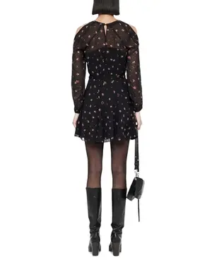 ALLSAINTS Chrissy Clip Jacquard Mini Dress