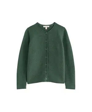 SEASALT CORNWALL Makers Ribbed Button-front Cardigan - Light Coppice