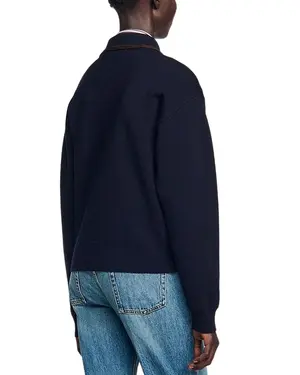Sandro Sinclair Half Zip Sweater