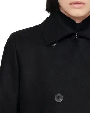 ALLSAINTS Tommie Wool Blend Peacoat