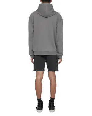 ALLSAINTS Raphy Cotton Logo Zip Drawstring Hoodie