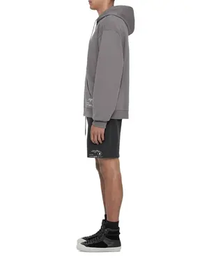 ALLSAINTS Raphy Cotton Logo Zip Drawstring Hoodie