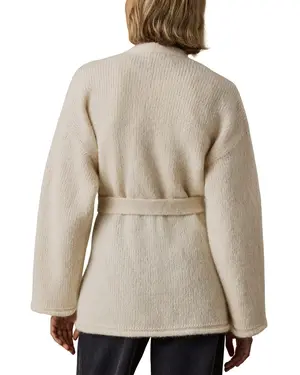 Faherty Brand Apres Alpaca & Cotton Wrap Cardigan